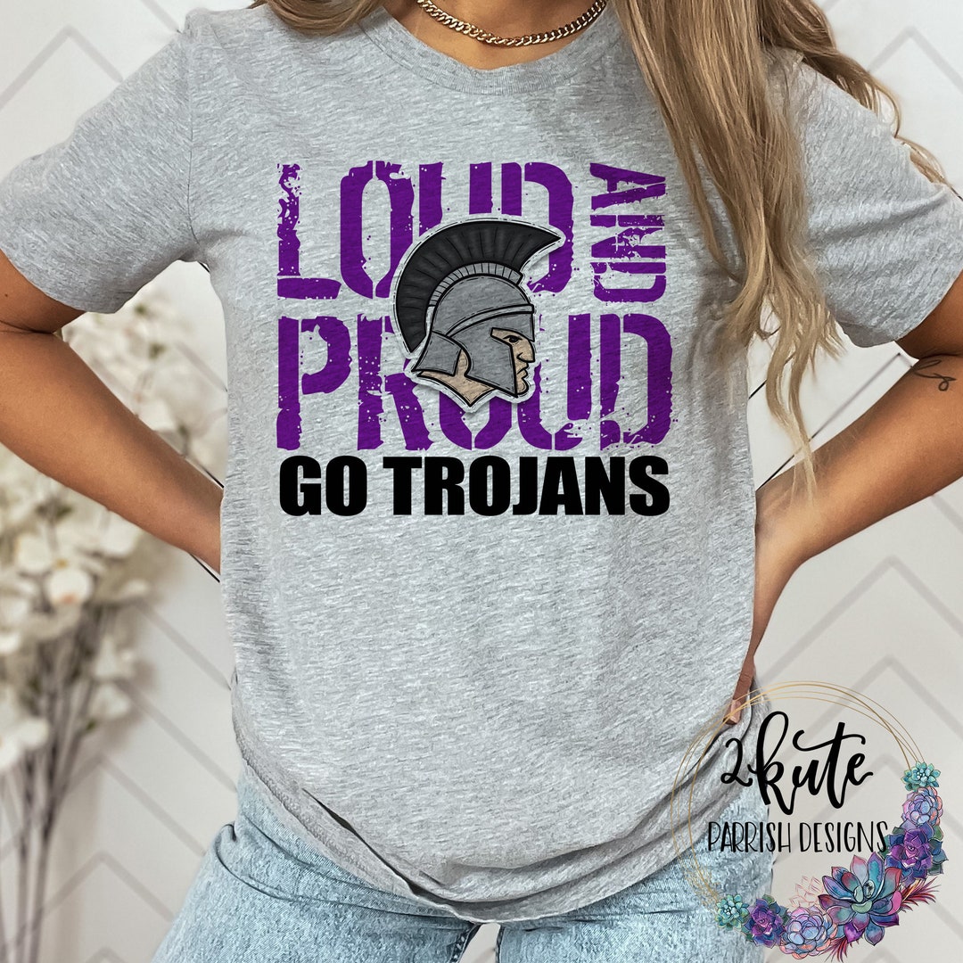 Trojans Shirts, Team Sports Shirt, High School Sports Tee, Trojans ...