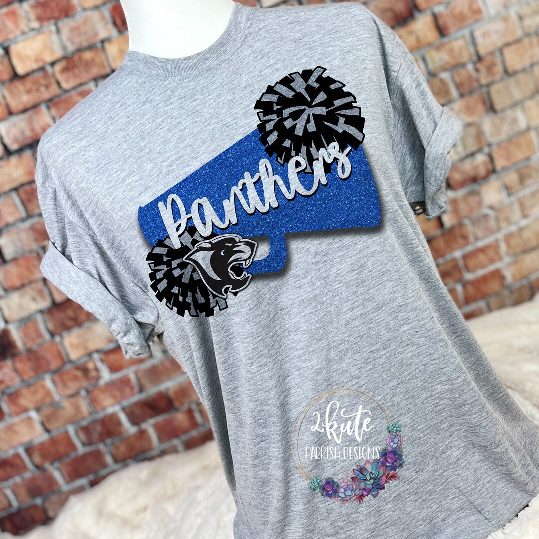Panthers Shirts, Panthers Cheer Shirt, Leopard Shirt, Shirts Women ...