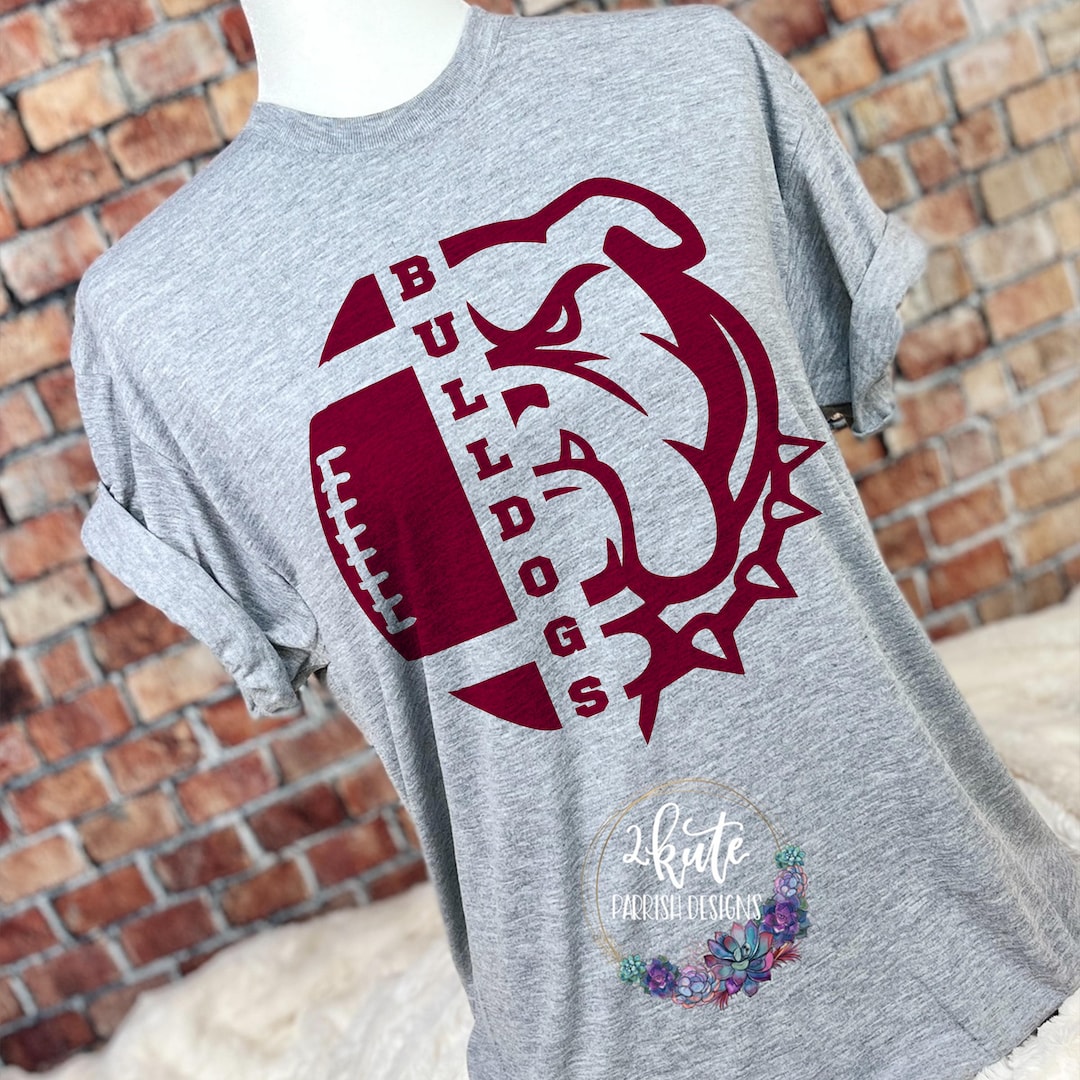Bulldog Football Tshirt, Bulldog Shirt, Bulldog Spirit Shirt, Bulldog ...