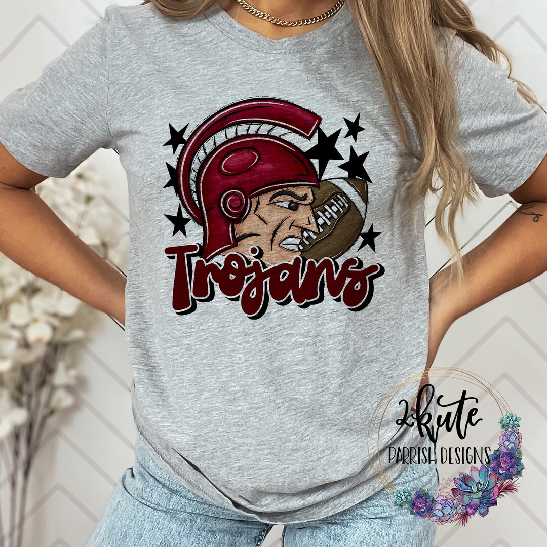 Trojans Shirts, Team Sports Shirt, High School Sports Tee, Trojans ...