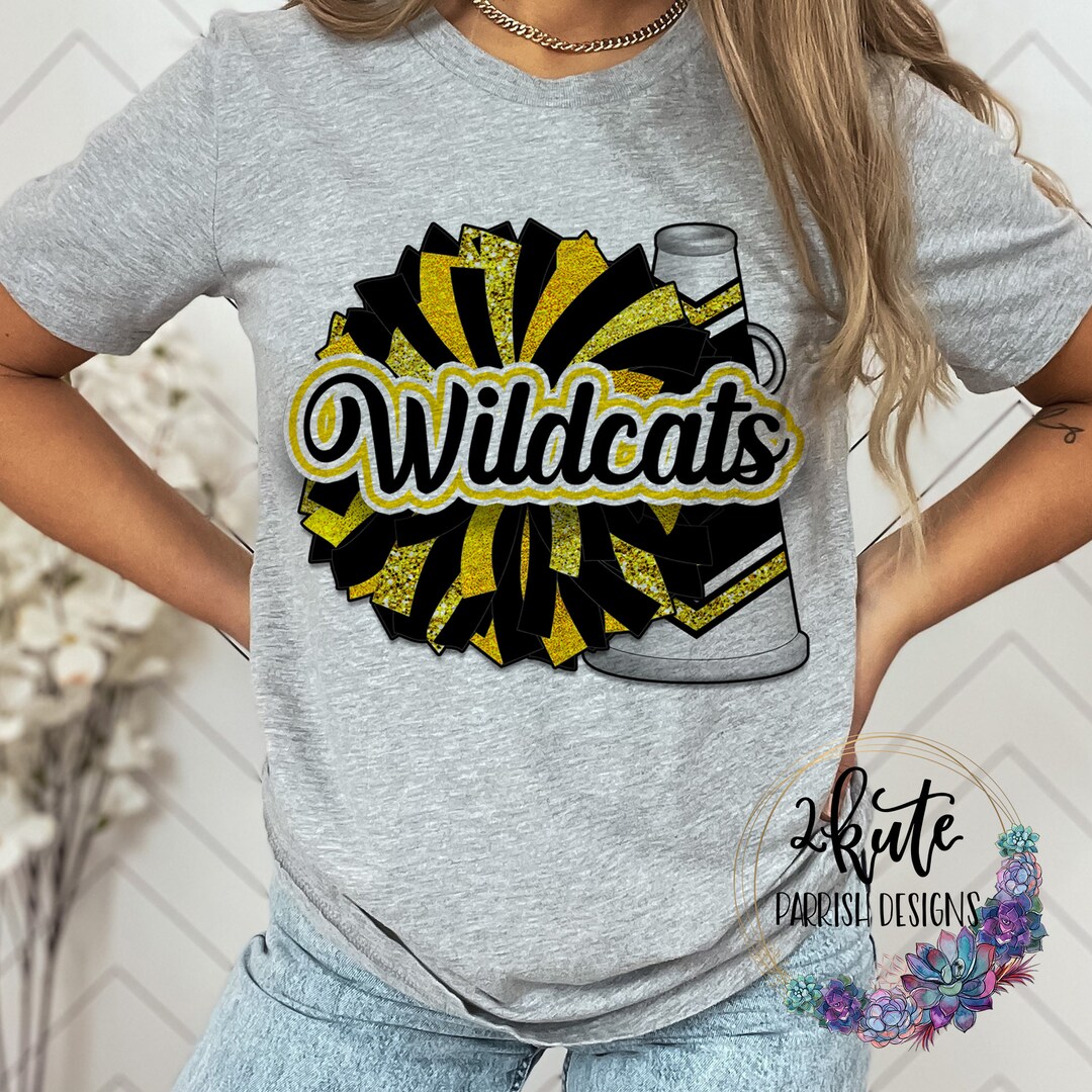 Wildcats Shirts, Wildcats Spirit Shirt, Faux Glitter, Cheer Shirts ...