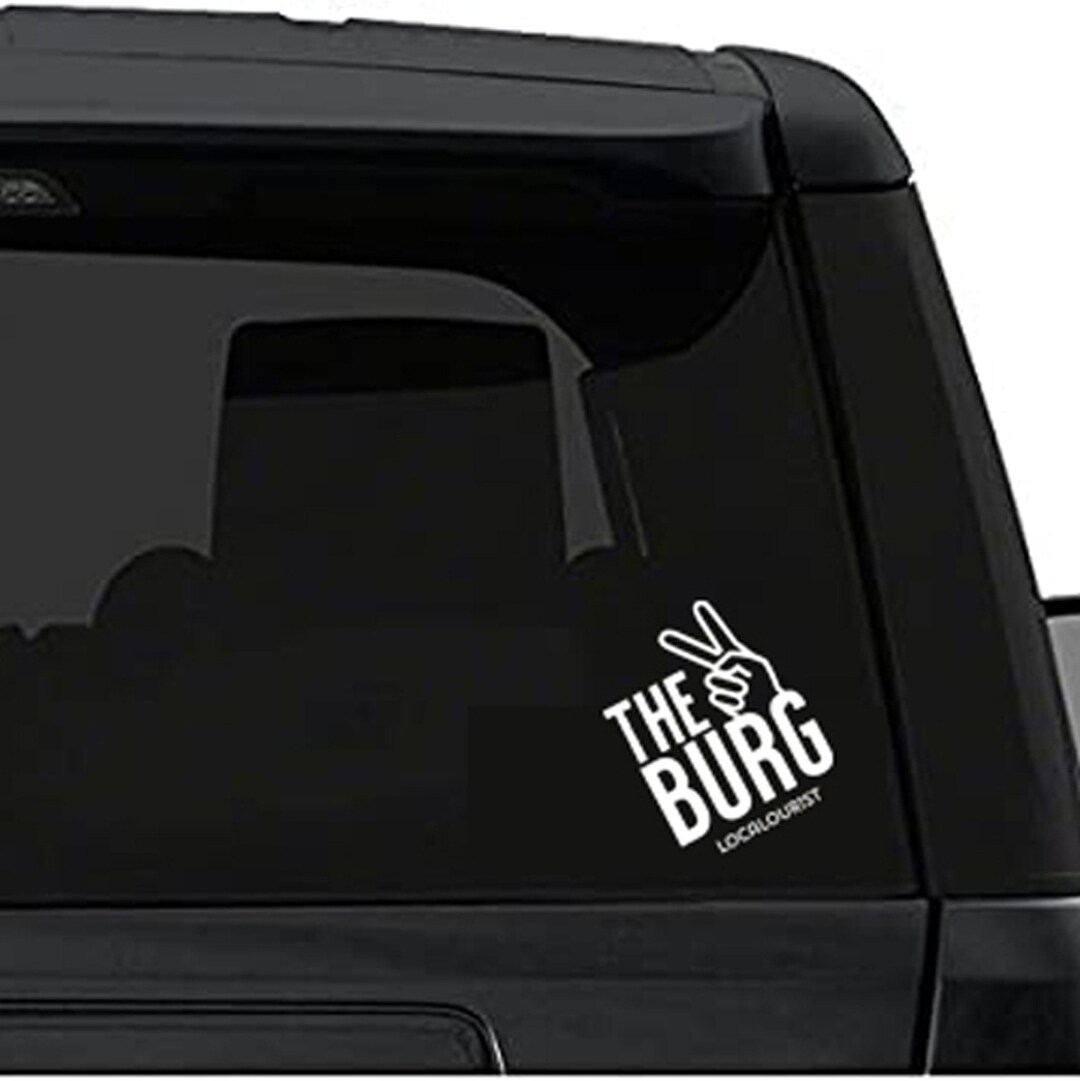 The Burg Car Window Decal, Custom Window Decal, Vinyl Custom Decal, St ...