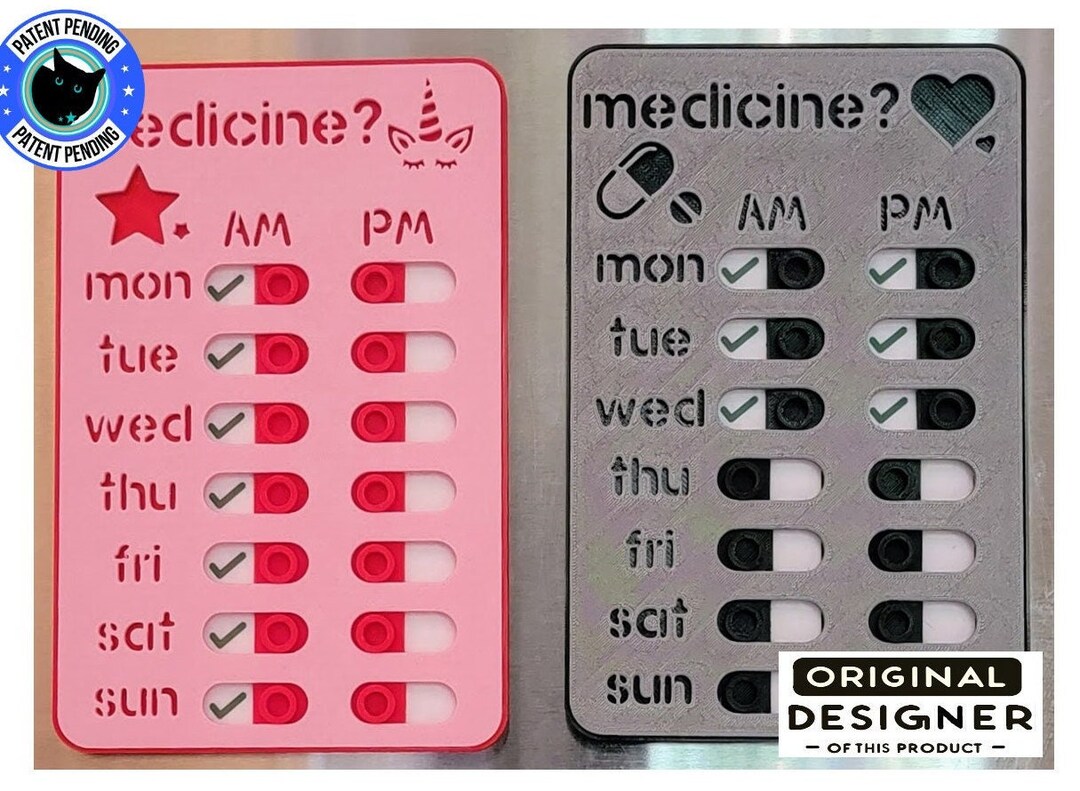 Medicine Tracker, Pill Tracker, Kids Medicine Tracker | AM PM Reminder ...