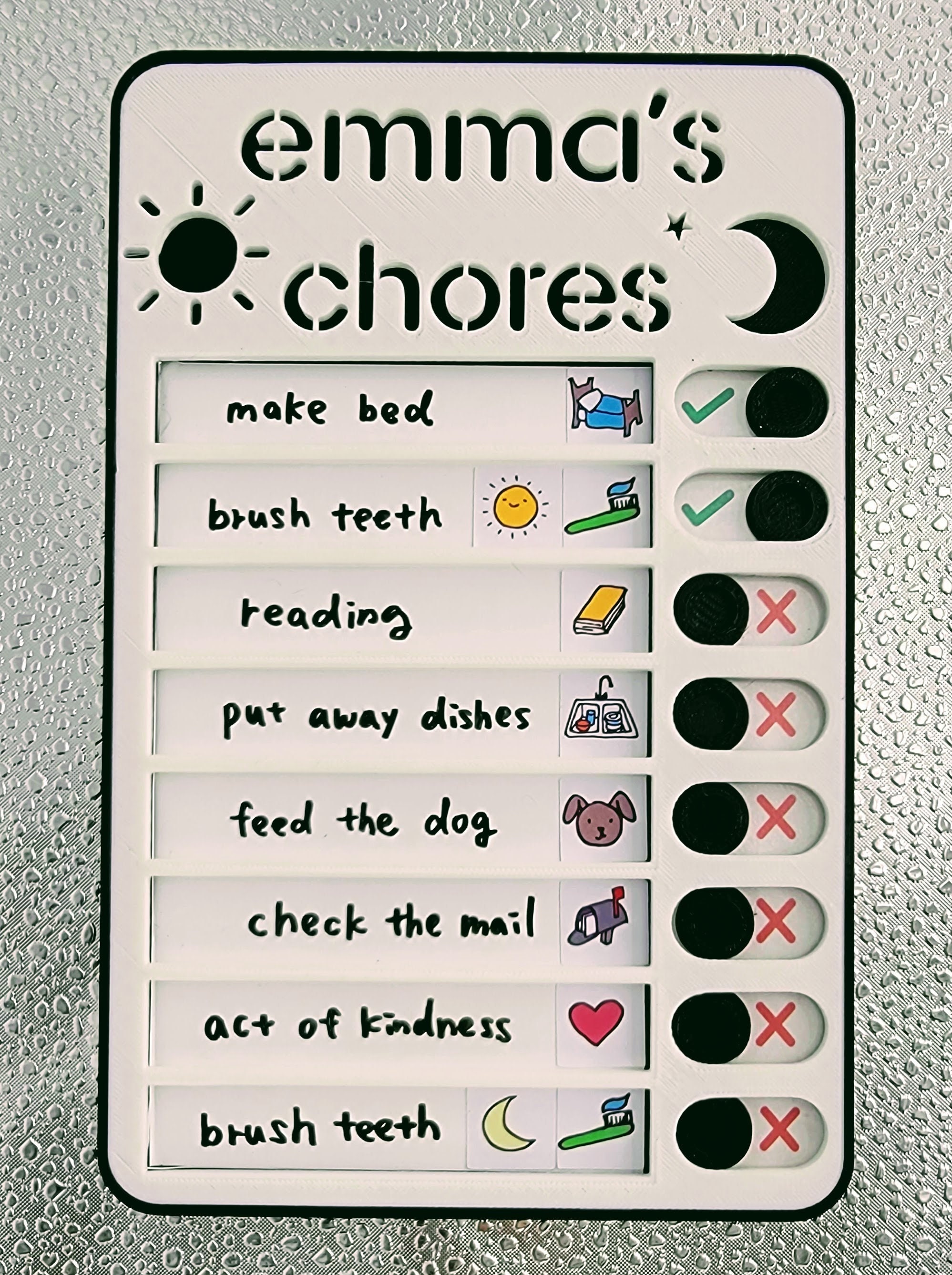 Learning & School Toys Toys & Games Daily routine chart kids routine ...