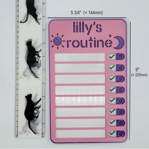 Sliding Routine Chart Chore Chart Daily Checklist Kids - Etsy