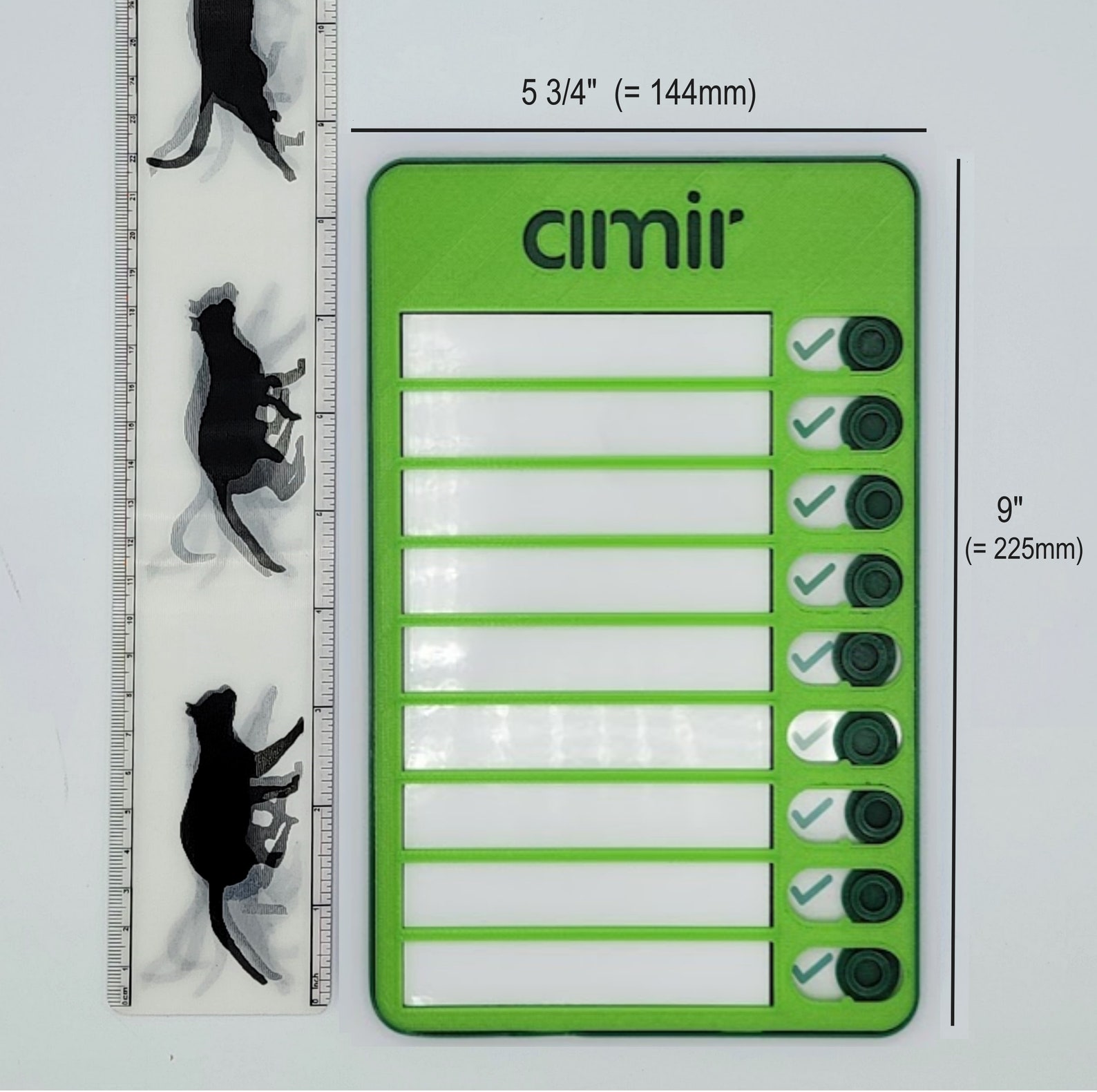 9 Slot Sliding Chart Routine Chart Daily Checklist Kids - Etsy