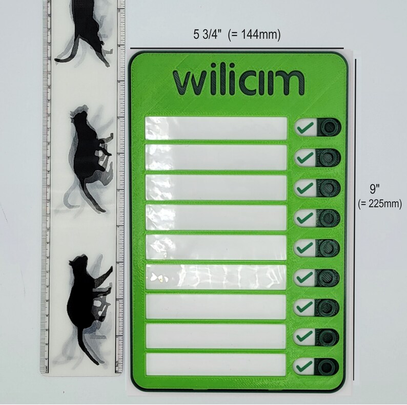 9 Slot Sliding Chart Routine Chart Daily Checklist Kids - Etsy