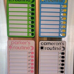 To-do List Routine Chart Chore Chart Daily Checklist Kids | Etsy