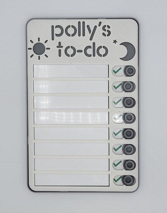 To-do List Routine Chart Chore Chart Daily Checklist Kids | Etsy