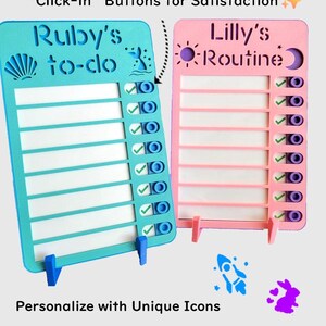 Sliding Chart, Routine Chart, Daily Checklist, Kids Daily Tasks, Daily ...