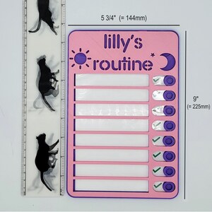 Sliding Routine Chart Chore Chart Daily Checklist Kids | Etsy UK