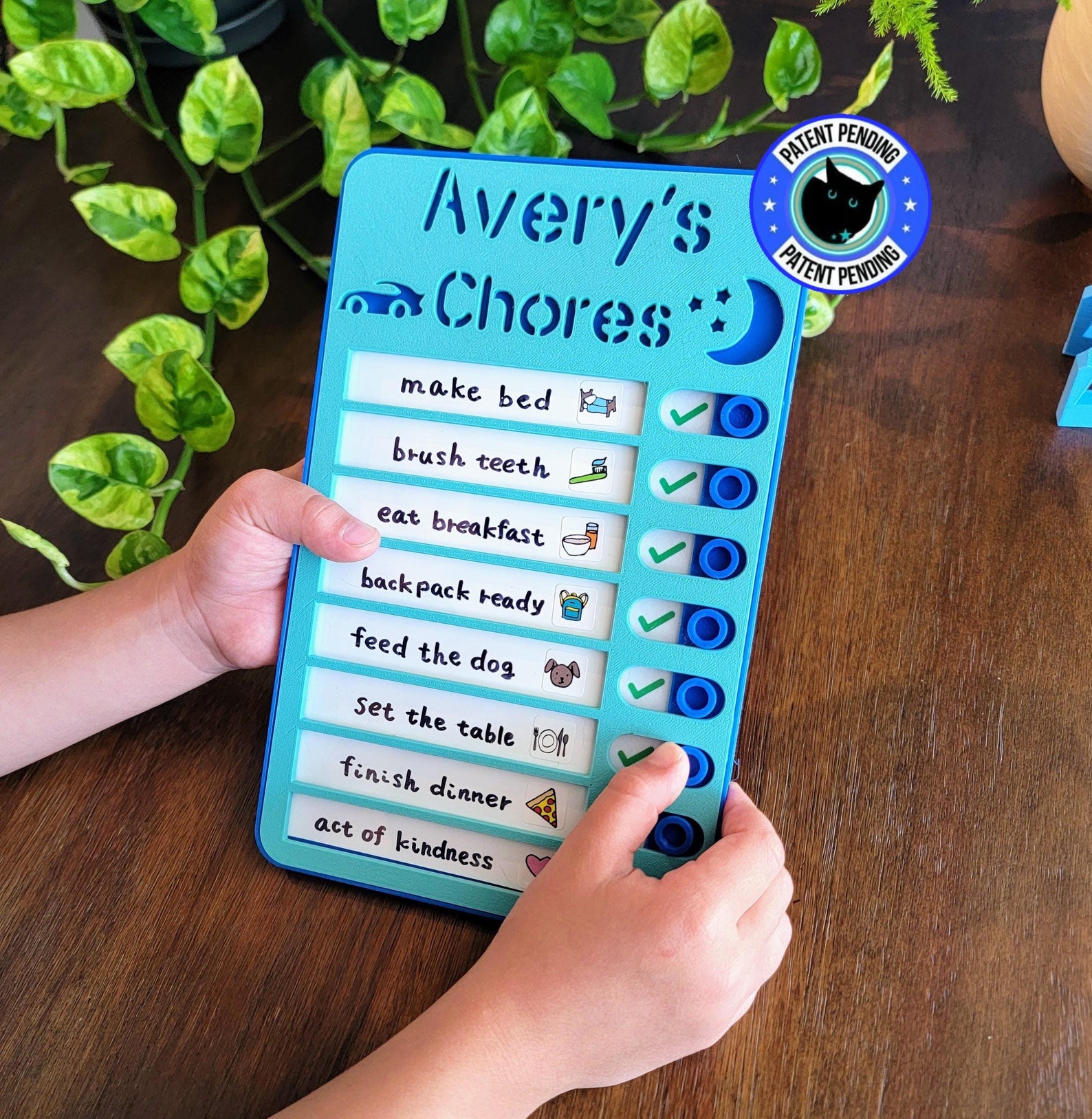 Sliding Chart, Routine Chart, Daily Checklist, Kids Daily Tasks, Daily ...