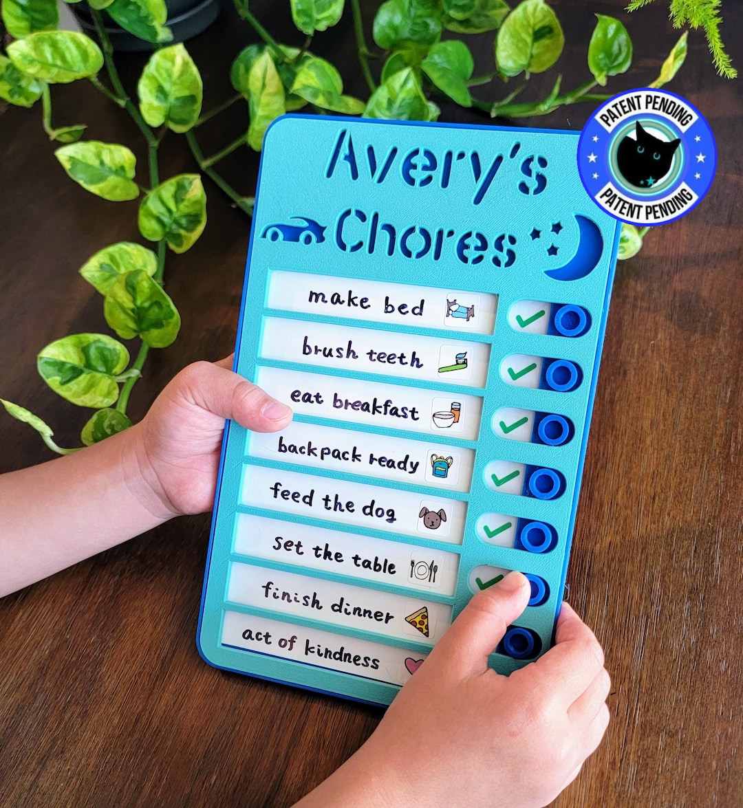 Sliding Chart, Routine Chart, Daily Checklist, Kids Daily Tasks, Daily ...