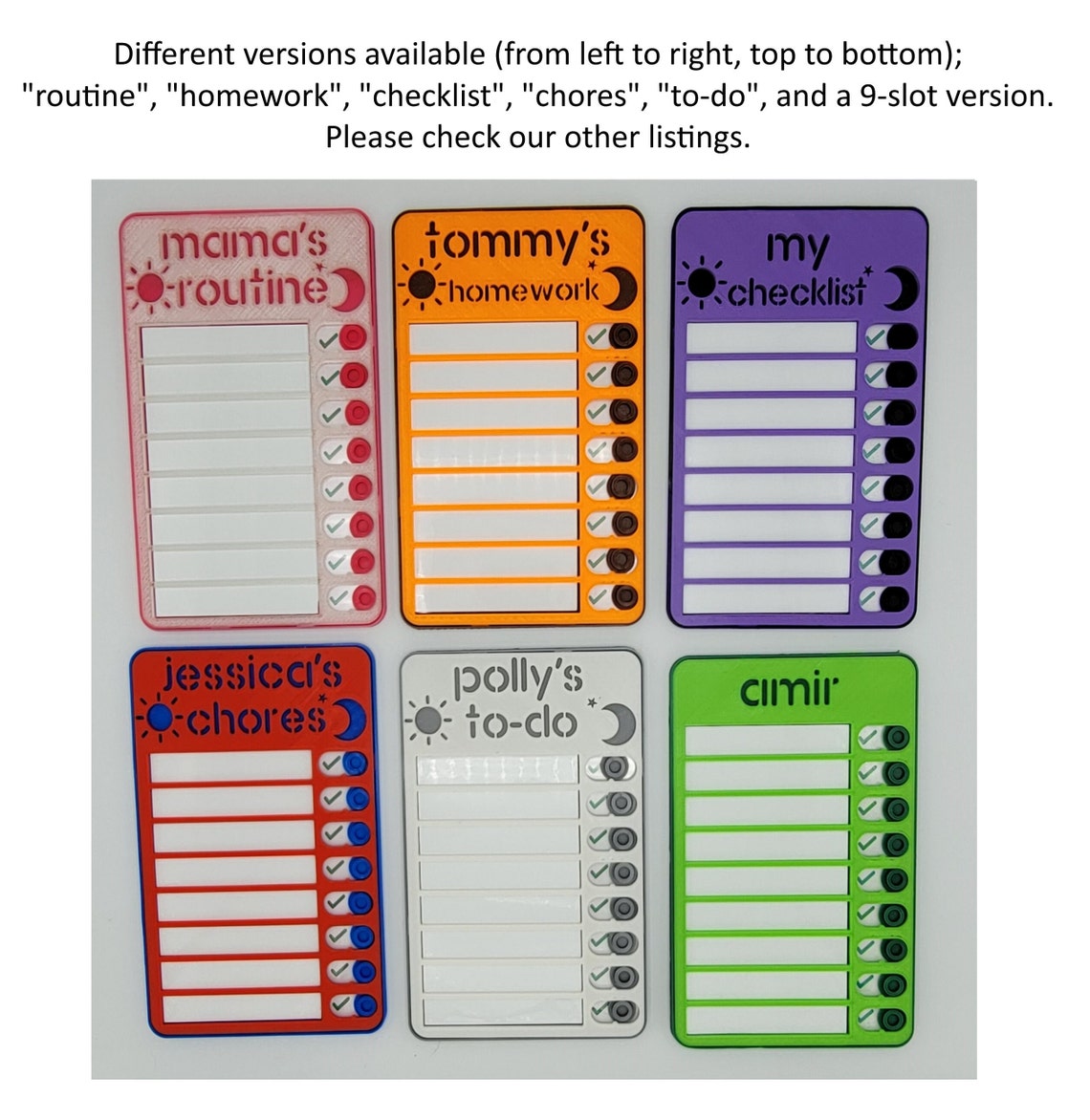 To-do List Routine Chart Chore Chart Daily Checklist Kids | Etsy