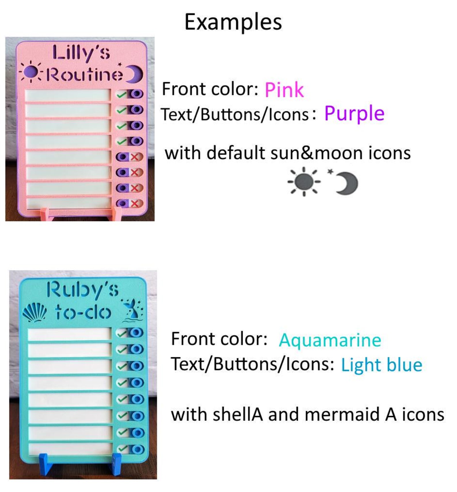 Sliding Routine Chart, Chore Chart, Daily Checklist, Kids Daily Tasks ...
