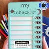 Kids Daily Checklist Keychain – Reusable To-do List Planner for ...