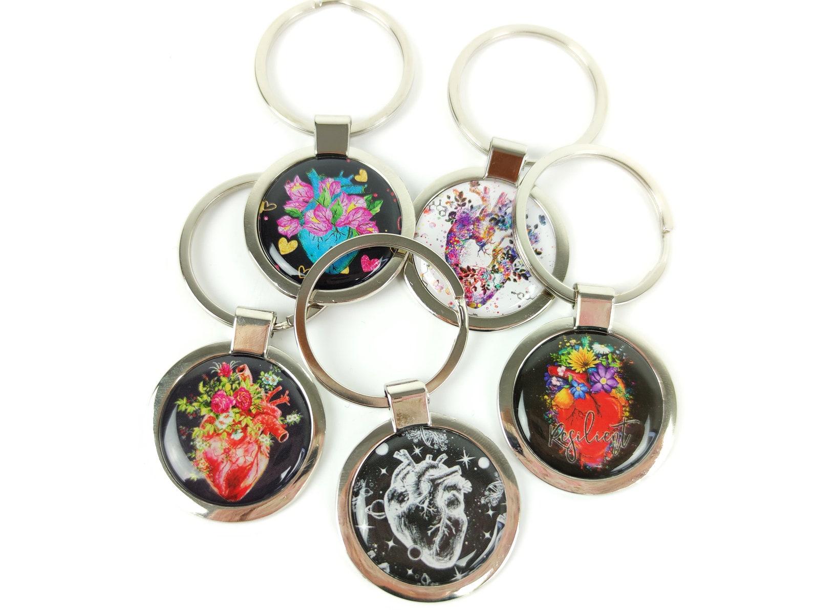 Medical Keychain Healthcare Nurse Gift Hearts Lungs Skull - Etsy