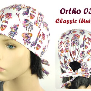 Ortho Scrub Caps Scrub Hats for Women With Anatomy Bones - Etsy