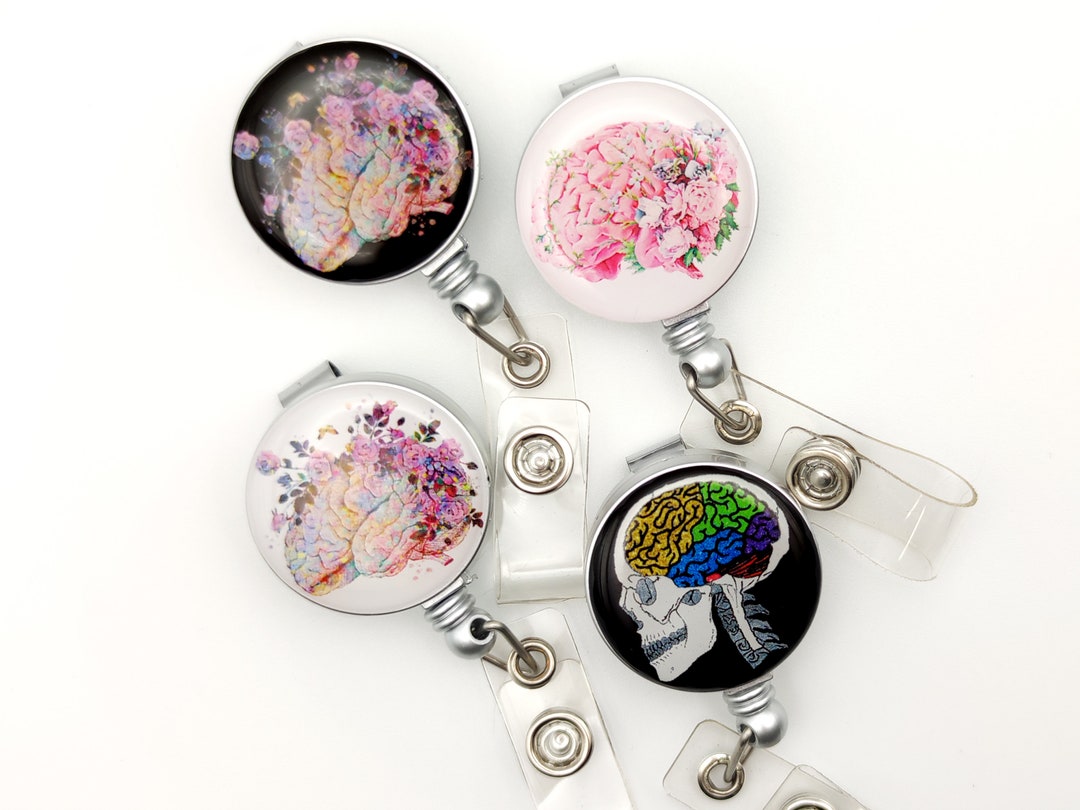 Retractable Badge Reels, Neurology Doctor, Anatomy Brain Badge Holder ...