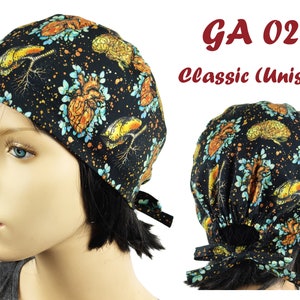 Anatomic Surgical Scrub Hat, Anatomy Scrub Cap, Anatomy Print, Surgical ...