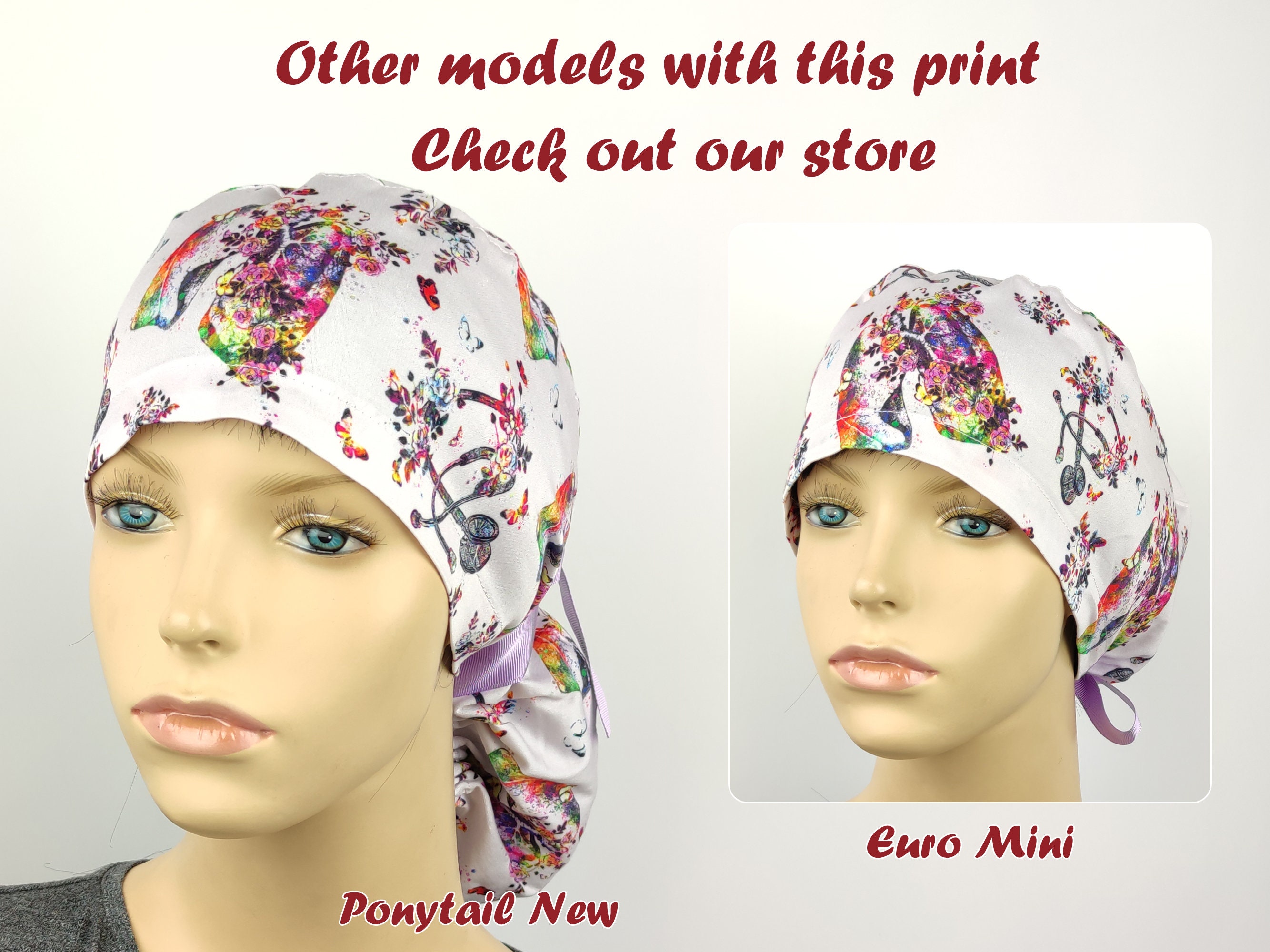 Anatomical Surgery Caps Surgical Cap for Women Scrub Hat - Etsy UK