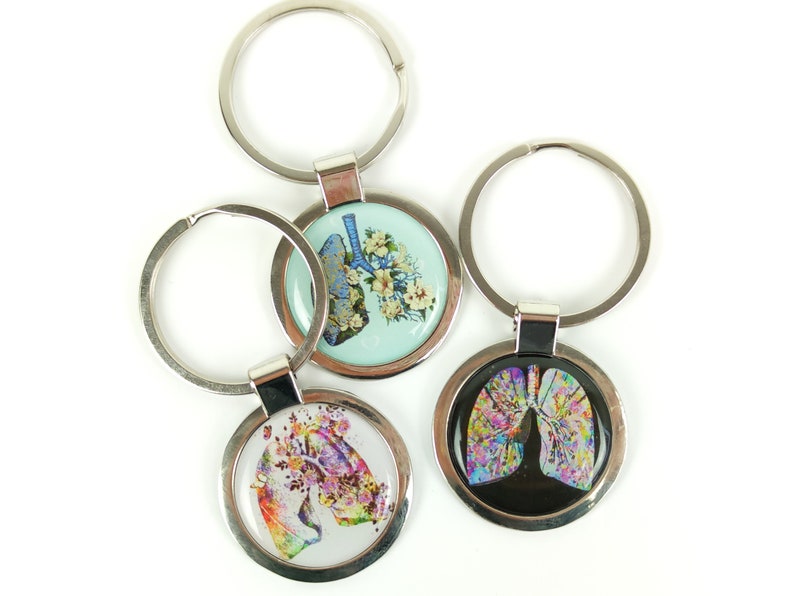Medical Keychain Healthcare Nurse Gift Hearts Lungs Skull - Etsy