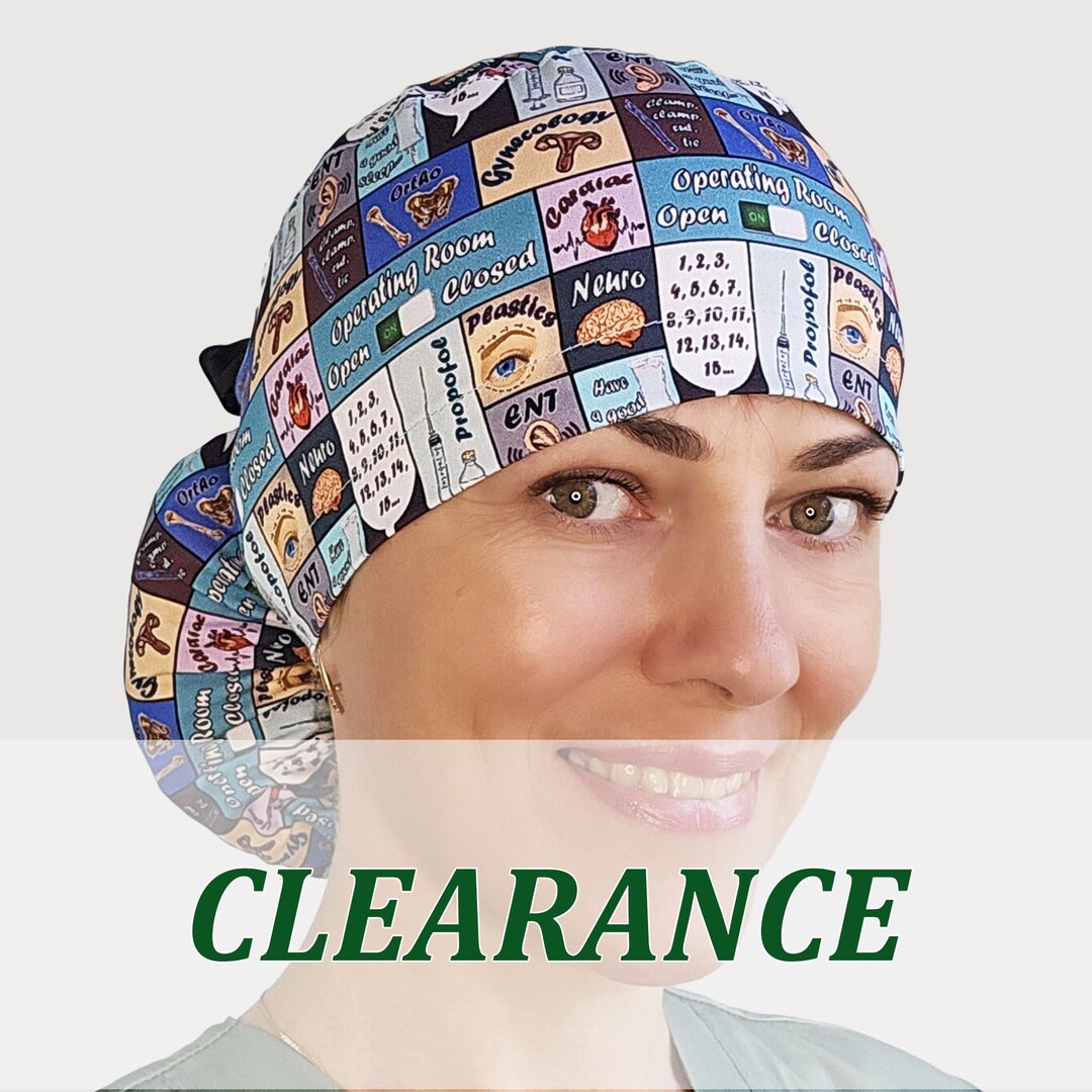 Medical Scrub Hats for Women, Surgical Cap, Clearance Surgery Nurse Cap ...