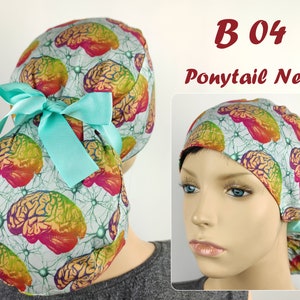 Scrub Caps for Women With Anatomy Brain Surgical Cap for Neurologist ...