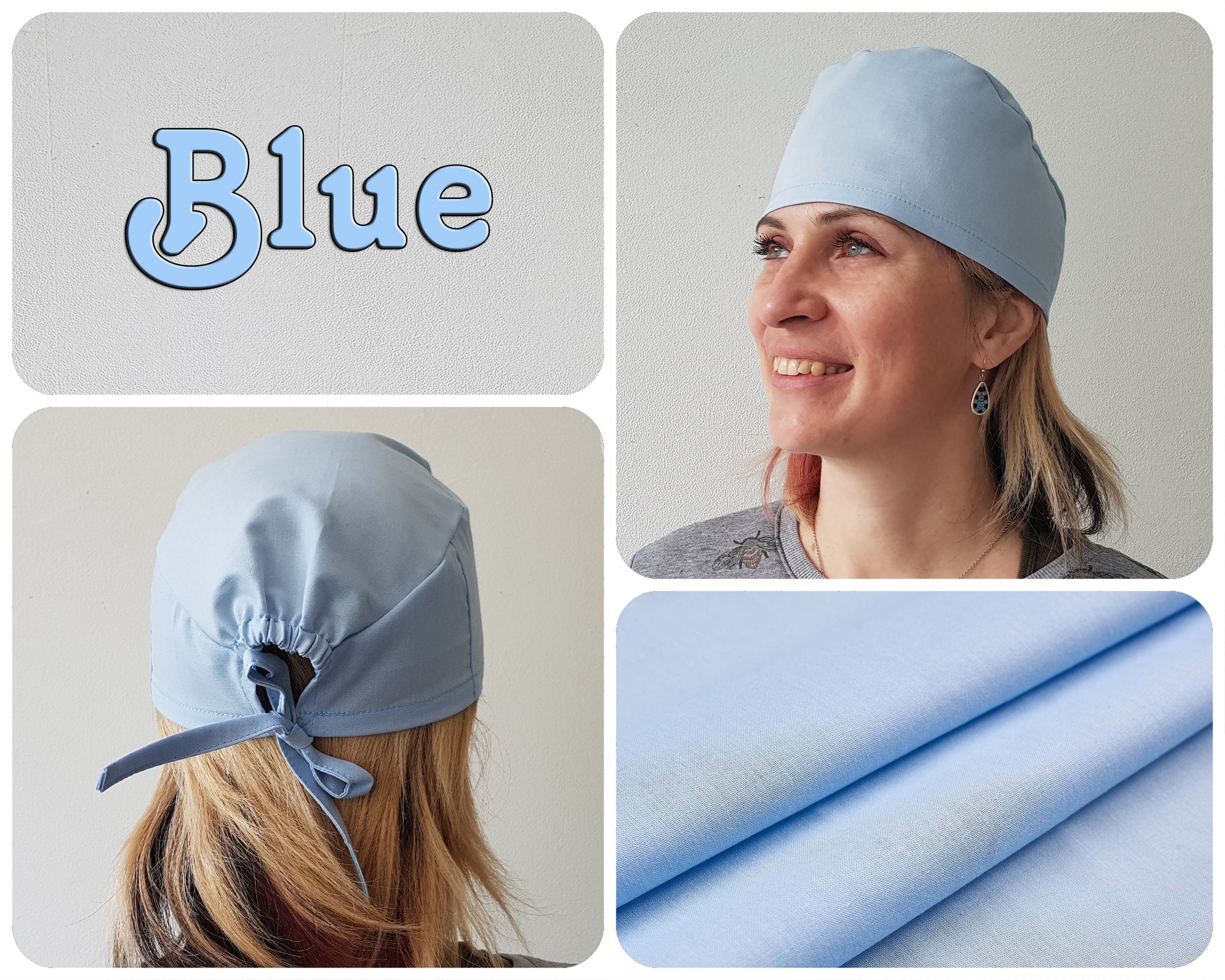 Unisex Scrub Cap Solid Colors Surgical Scrub Hat Nurse - Etsy