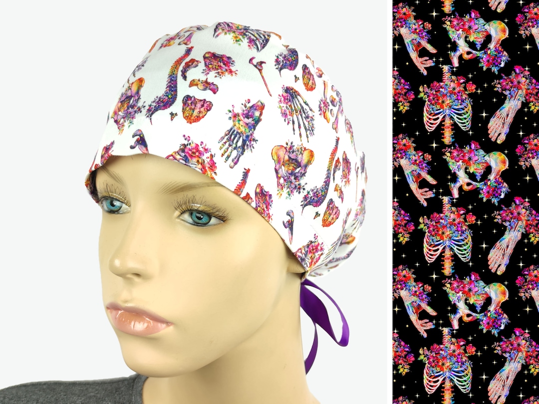 Bones Scrub Caps, Ribs Scrub Hats for Women, Surgery Nurse Cap - Etsy