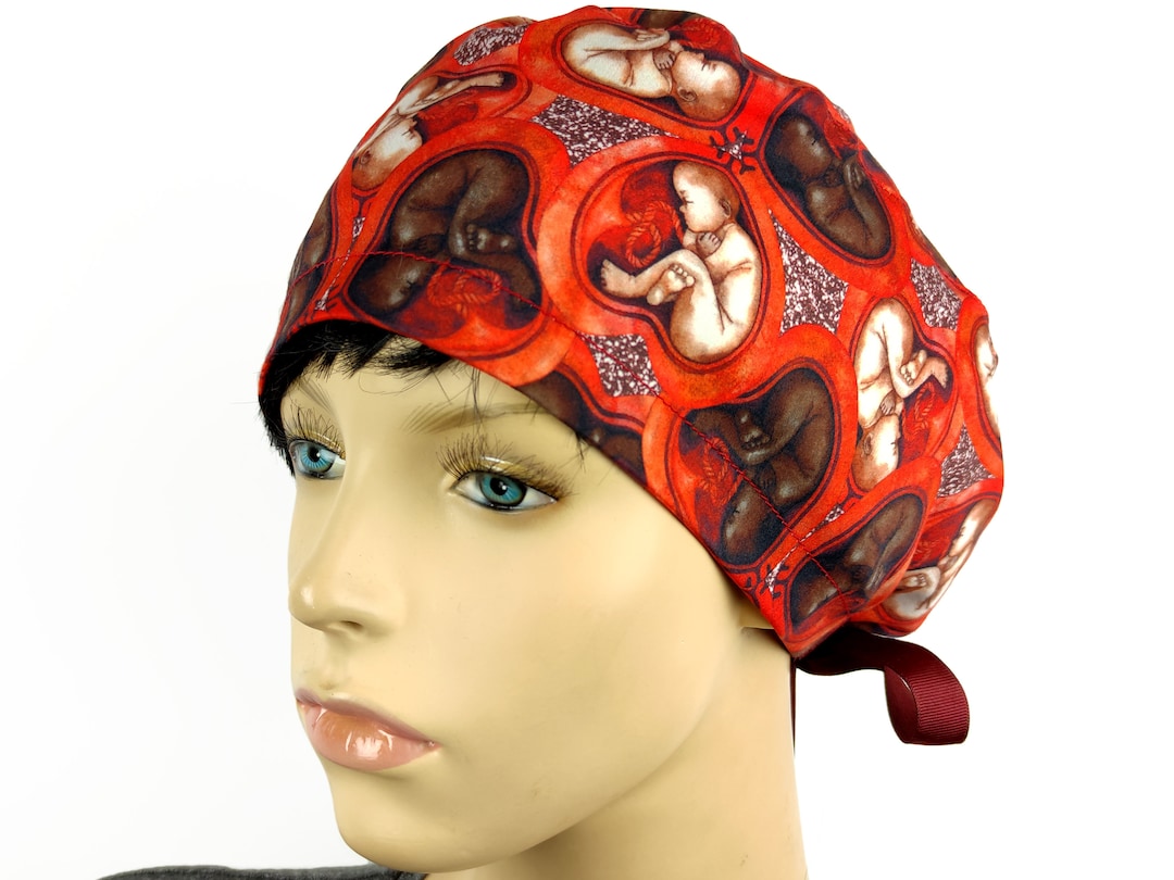 Scrub Caps Fetus|obgyn Scrub Hat|ob Gynecologist Surgical Cap|scrub ...