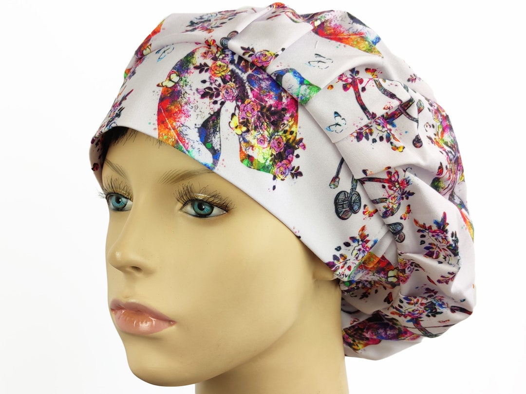 Anatomical Surgery Caps Surgical Cap for Women, Scrub Hat, Medical ...