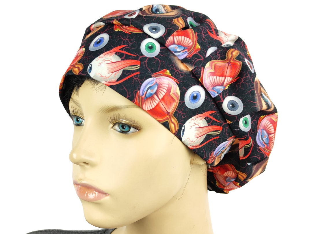 Eyeball Scrub Caps Bouffant Surgical Cap Ophthalmology Scrub - Etsy