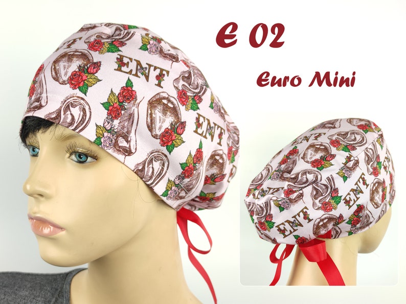 Surgery Cap Otolaryngology Anatomy Scrub Cap Ponytail - Etsy