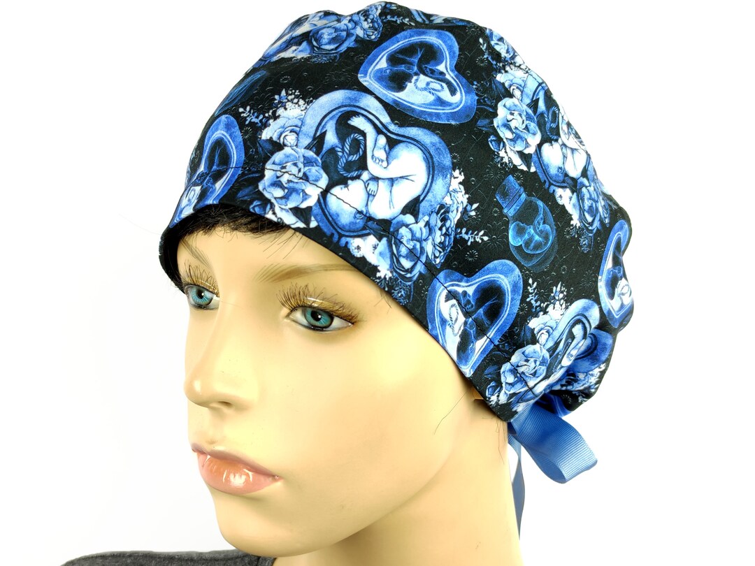 X-ray Fetus Scrub Cap, Labor and Delivery Surgery Cap, OB Surgical Hat ...