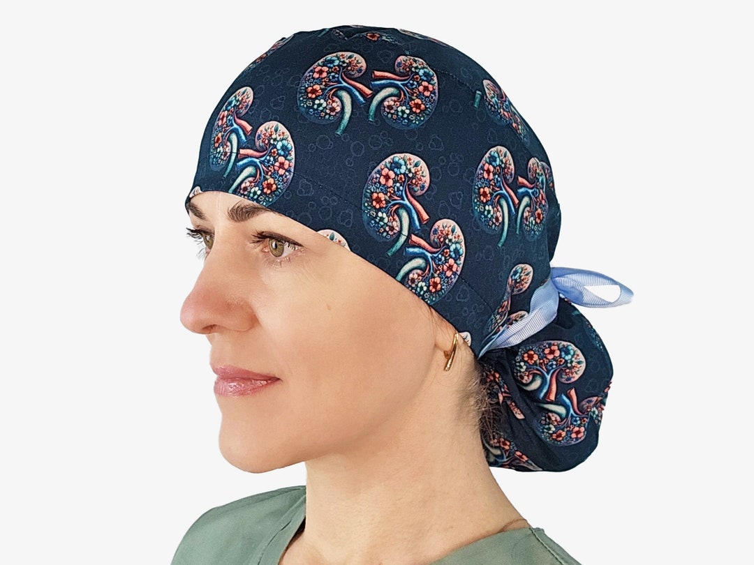 Kidney Scrub Caps, Nephrologists Surgical Hat, Nurses Hats for Surgery ...