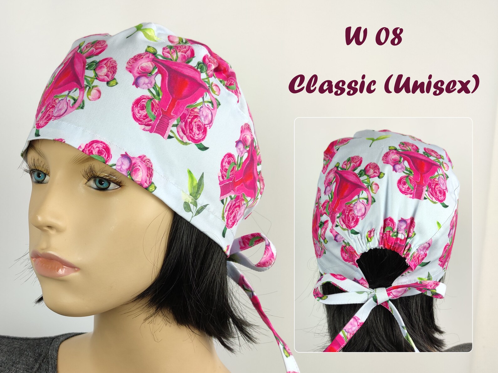 Surgical Theatre Scrub Hats/caps Uterus Scrub Caps Surgery - Etsy