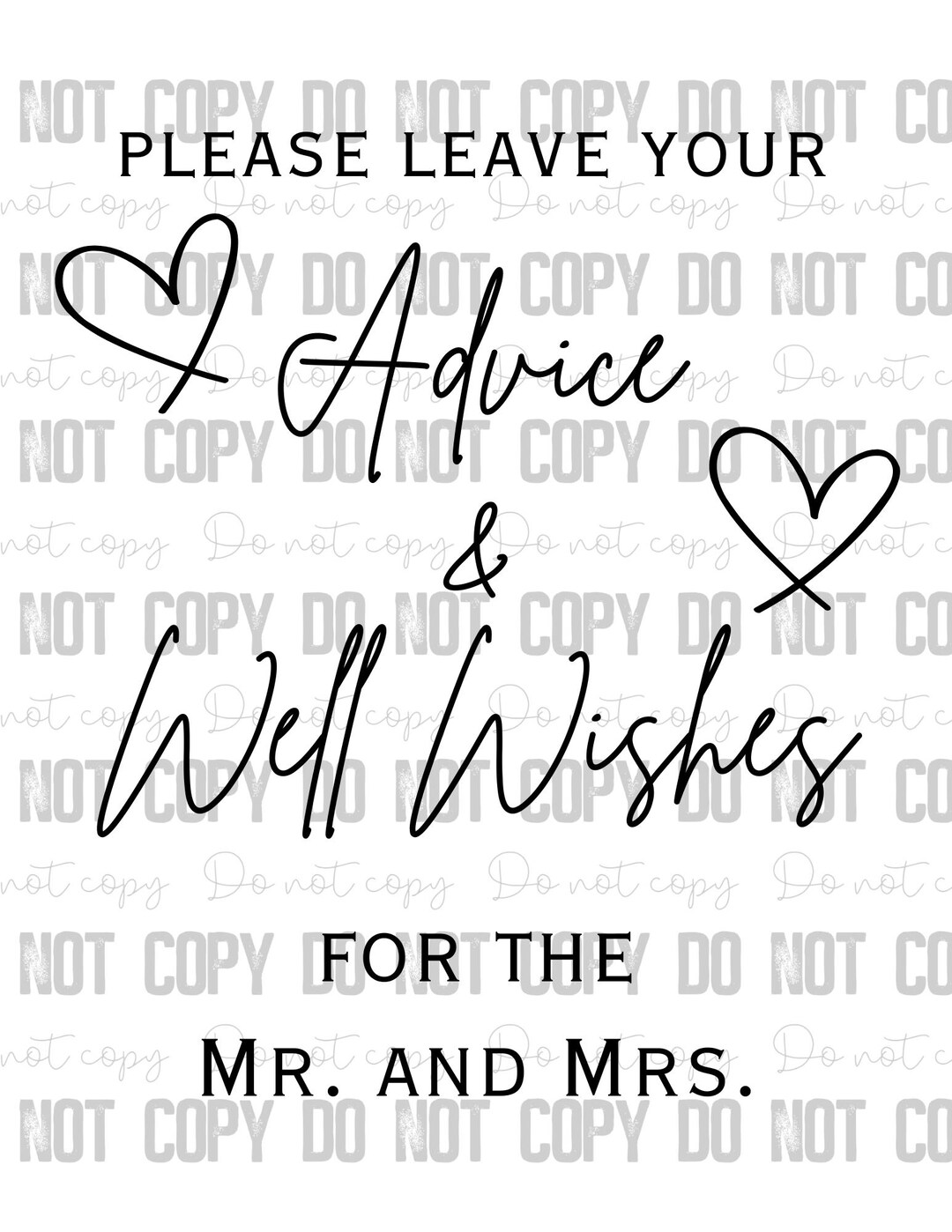 Advice and Well Wishes Digital Download NO PERSONALIZATION - Etsy