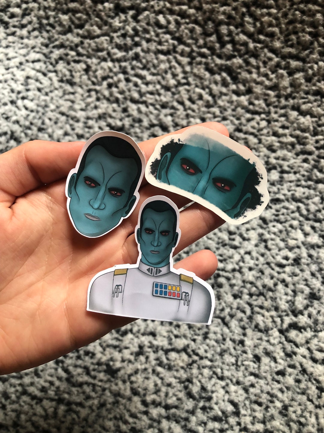 Thrawn Sticker Trio - Etsy