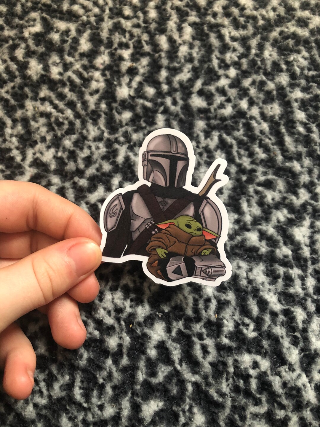 Mando and Grogu Sticker - Etsy