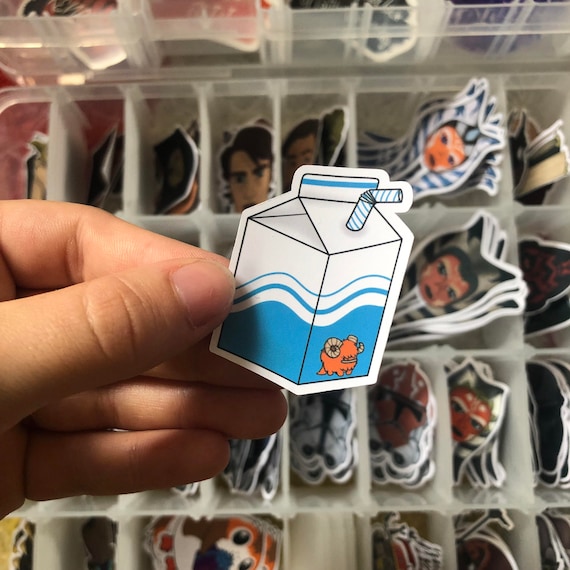 Bantha Milk Carton Sticker | Etsy