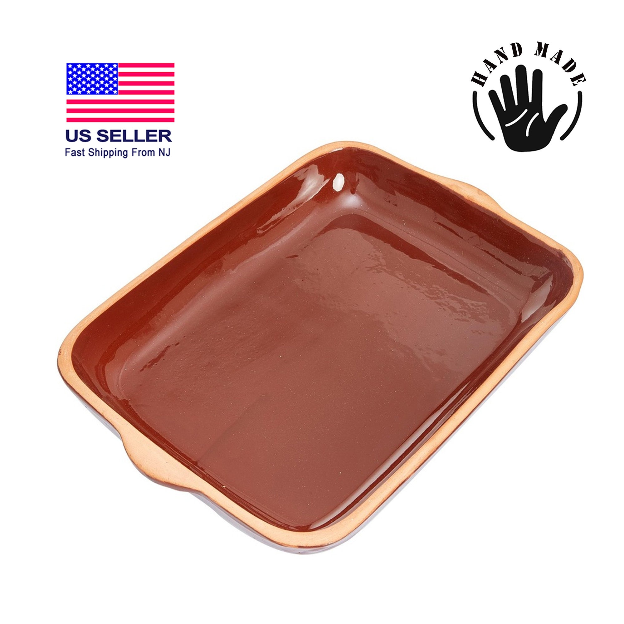 Glazed Cooking Clay Oven Tray Handmade Moroccan Kitchenware - Etsy