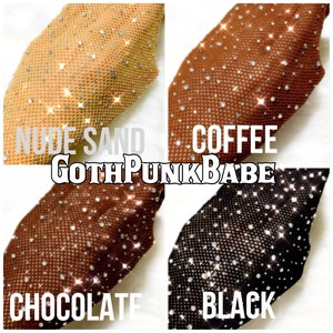 Crystal Fishnet Tights. Black Skin Tone Coffee Festival Rave EDM ...