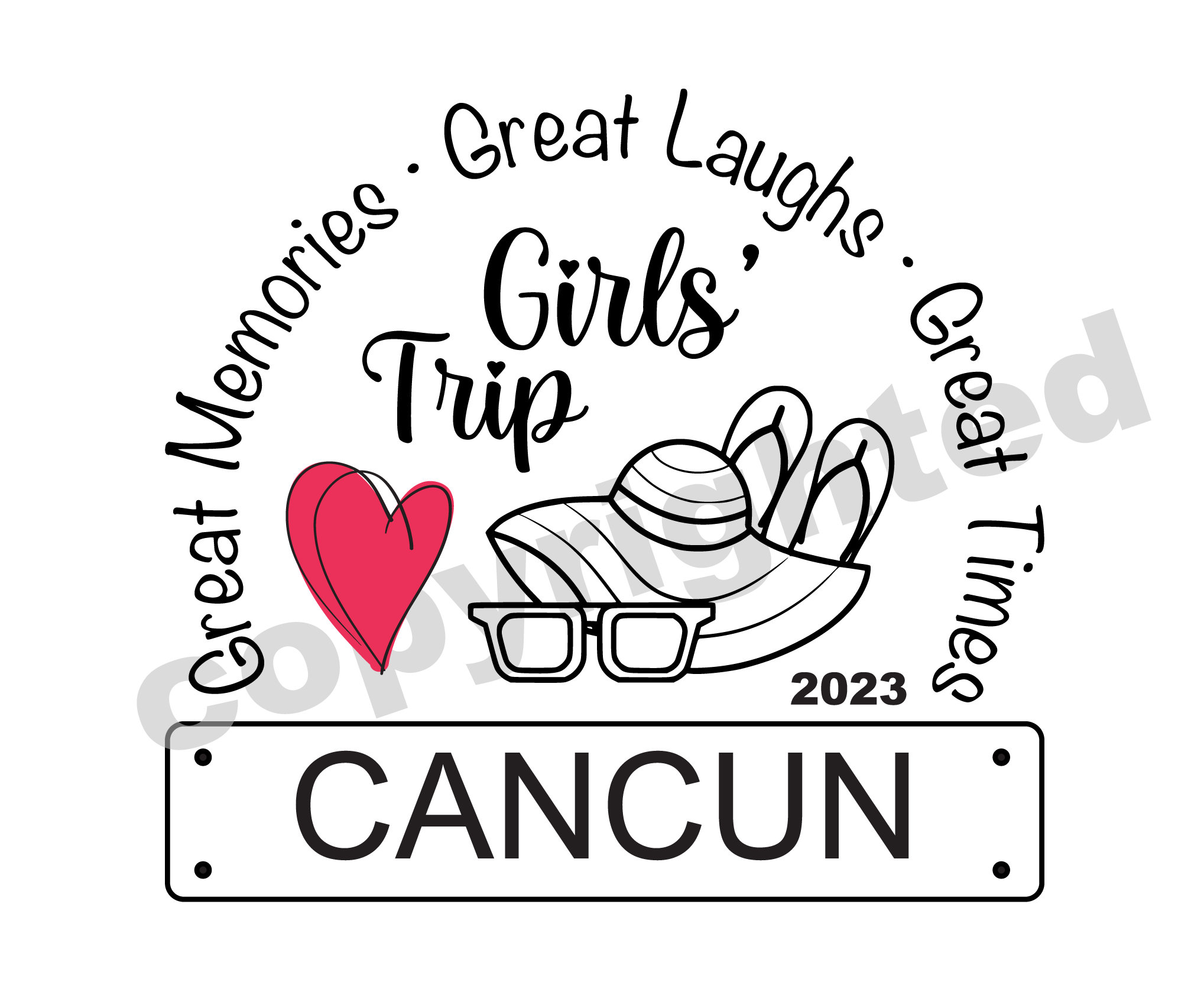 Girls Trip Cancun SVG, PNG Digital File - Etsy