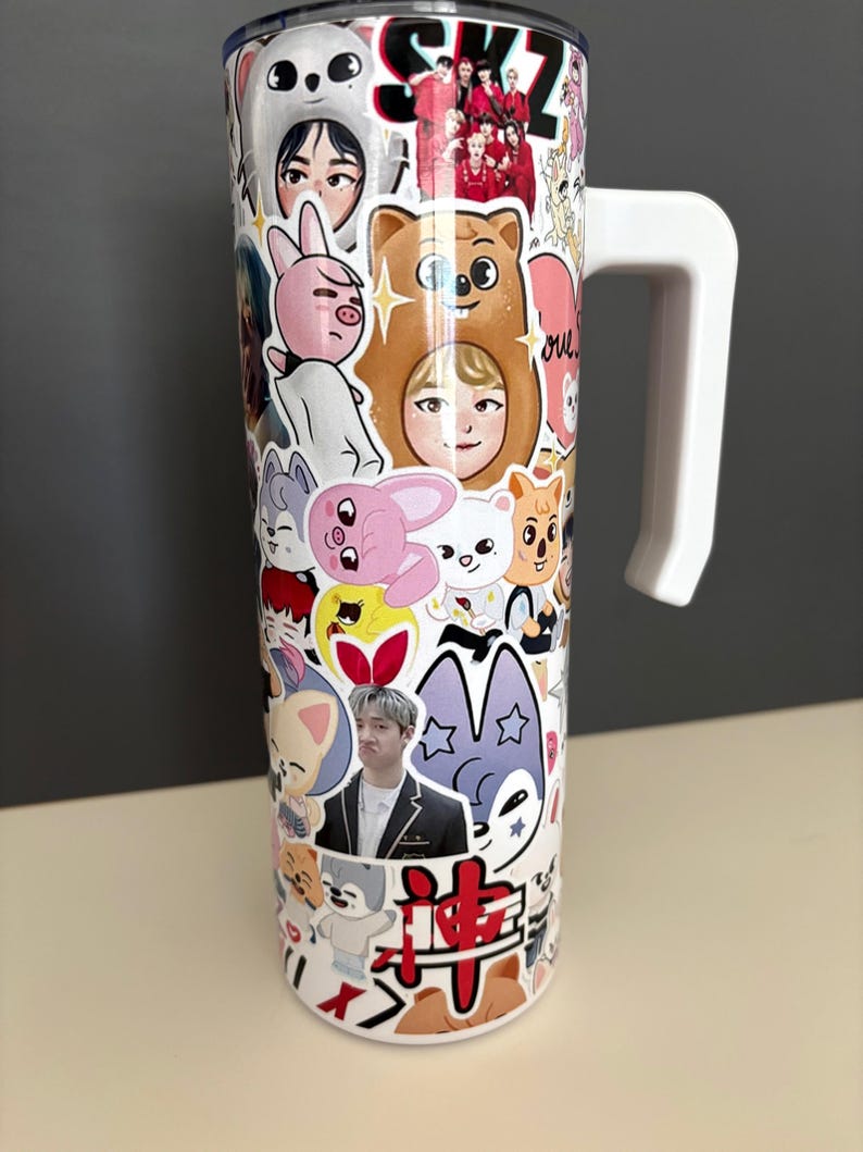 Stray Kids Tumbler With Black Handle 20oz - Etsy