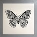 Moth Linocut Print Original Hand Printed Linocut Butterfly - Etsy
