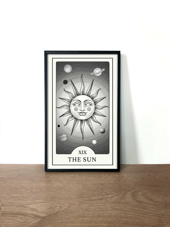 The Sun Tarot Card Printable Instant Download Digital | Etsy