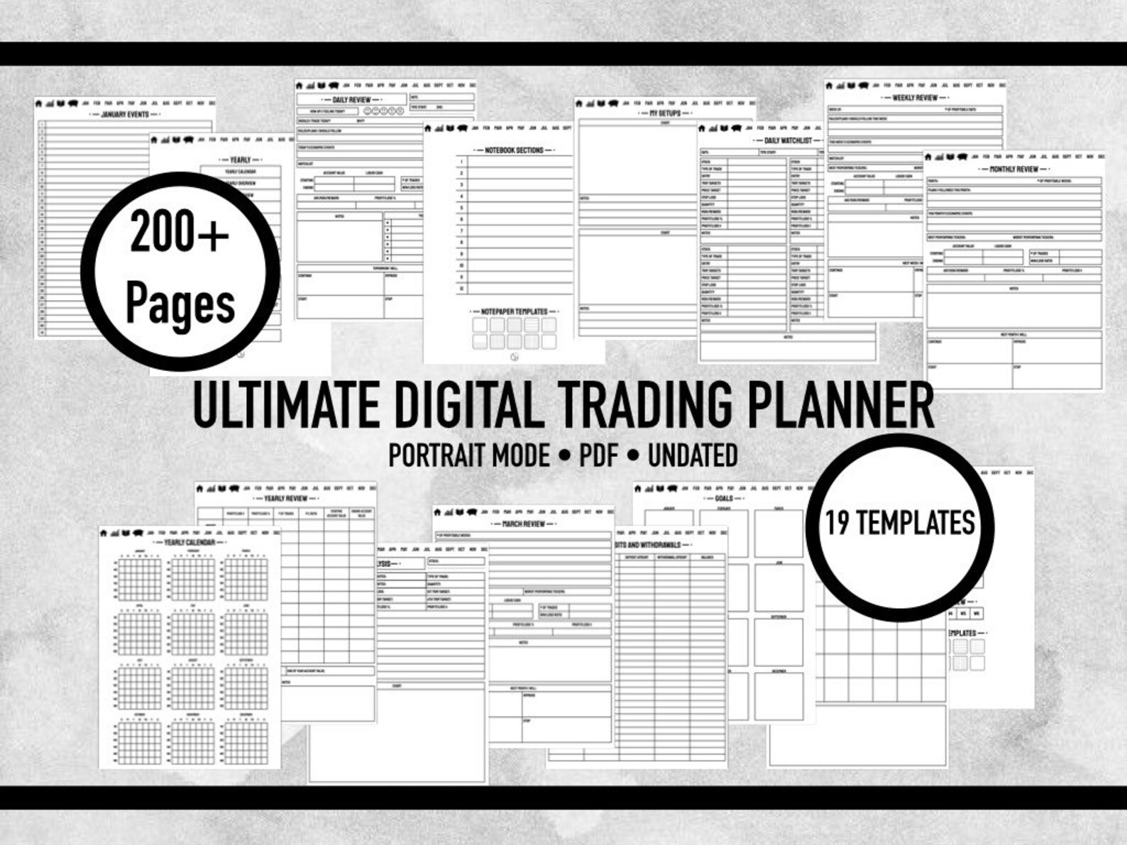 Ultimate Digital Trading Planner Digital Planner PDF - Etsy