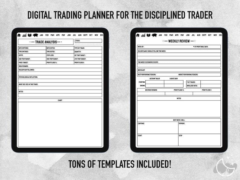 Ultimate Digital Trading Planner Digital Planner PDF - Etsy