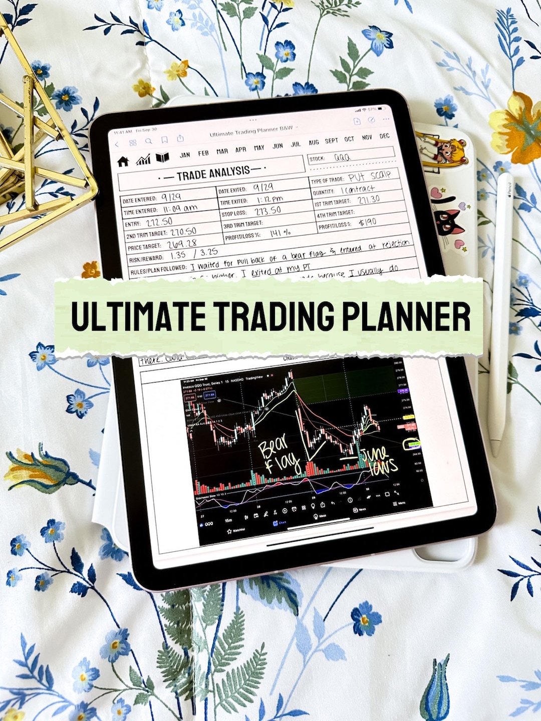 Ultimate Digital Trading Planner, Digital Planner, PDF Planner, iPad ...